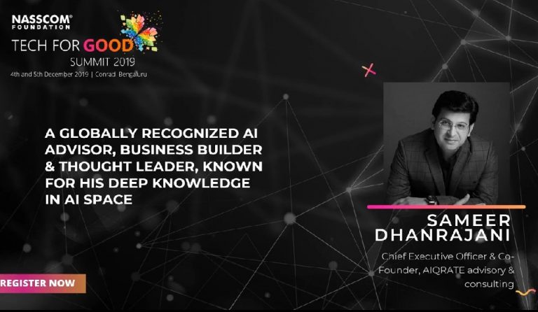 AIQRATE in NASSCOM Foundation’s Tech for Good Summit 2019 – AIQRATE AIQRATE in NASSCOM Foundation’s Tech for Good Summit 2019 – AIQRATE